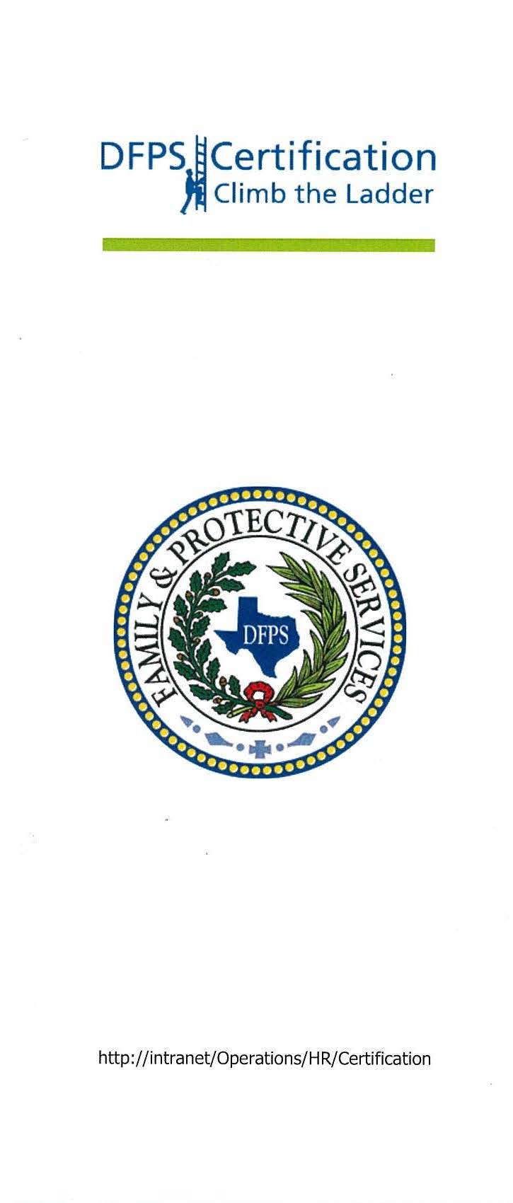 DFPS Certification: Climb the Ladder brochure (English): DFPS Forms ...